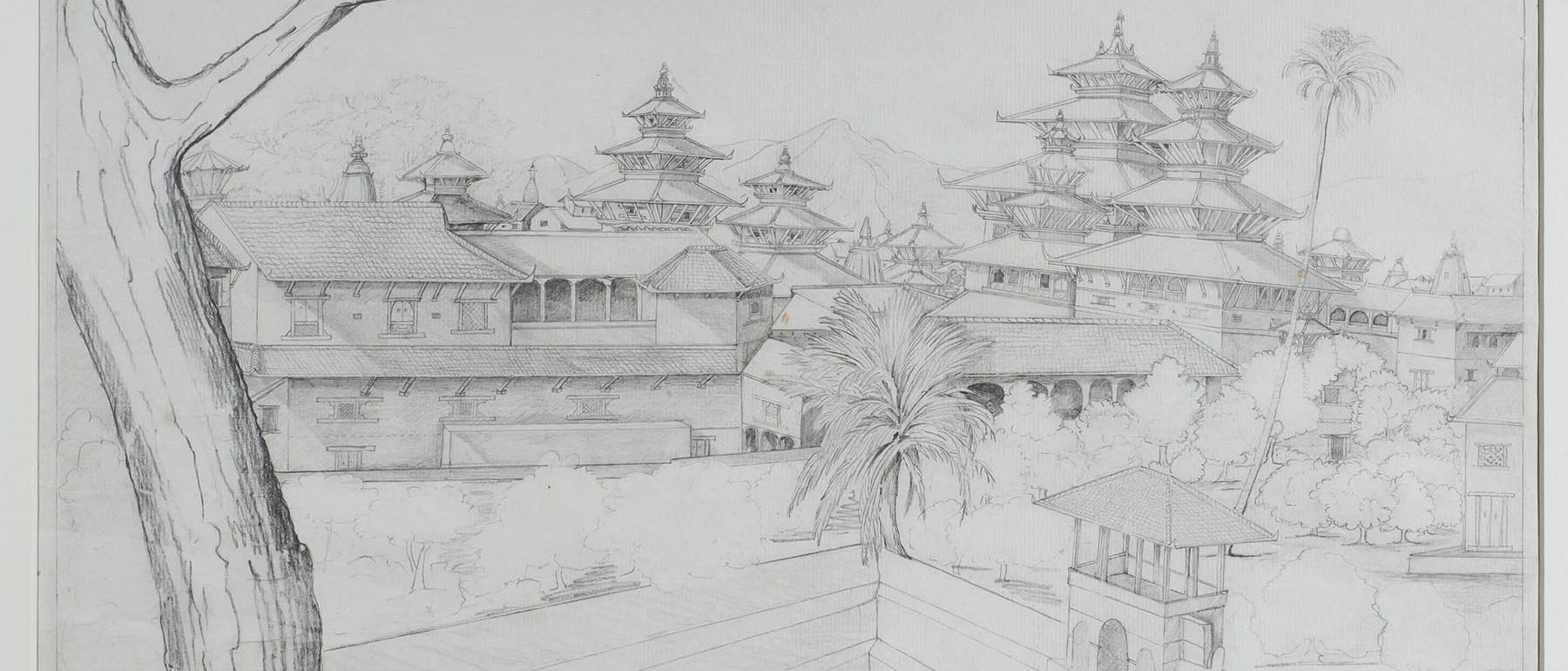 Global Nepali Museum - View Of The Palace At Patan | Global Nepali Museum