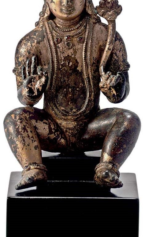 Global Nepali Museum - A gilt copper figure of Kubera | Global Nepali ...