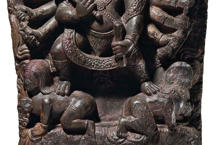 Global Nepali Museum - A black stone relief of Hanuman | Global Nepali ...