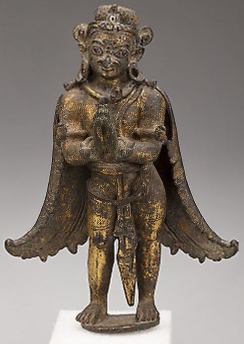 Global Nepali Museum - God Vishnu’s Mount, Garuda, Standing with Hands ...