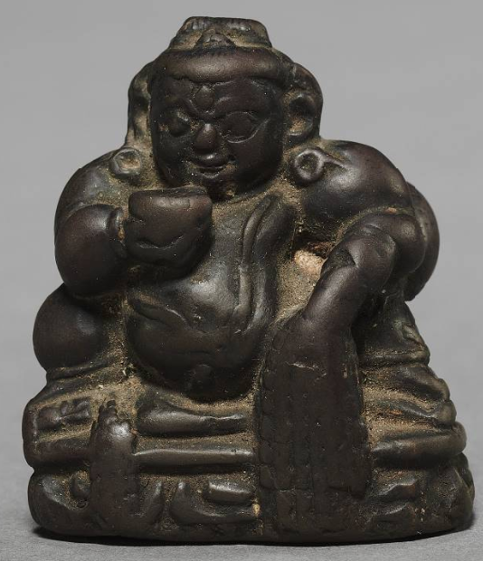 Global Nepali Museum - Miniature Seated Kubera | Global Nepali Museum