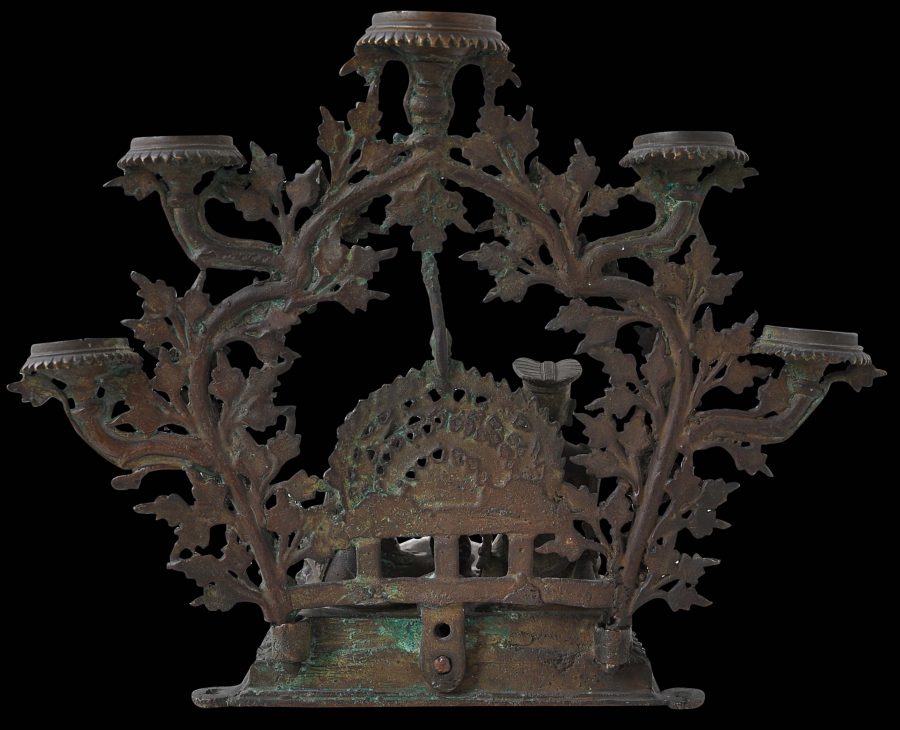 Global Nepali Museum - Inscribed Bronze Lamp with Aristocratic Patron ...